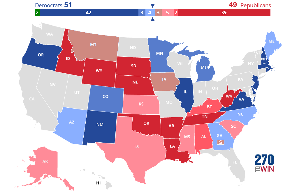 State of Play: the Senate (no toss-ups) | Within the Margin